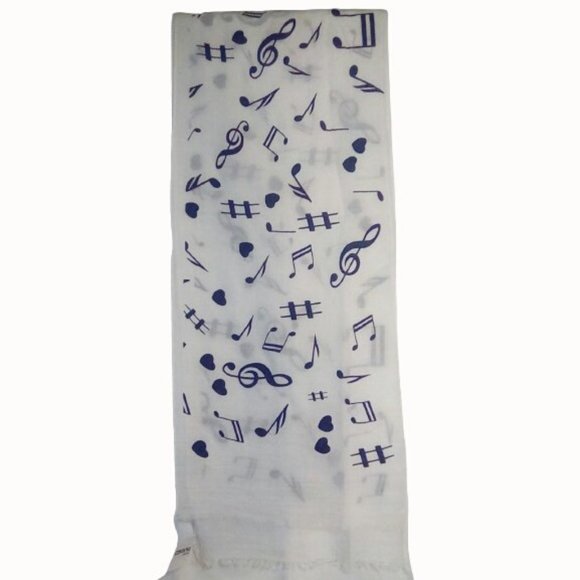 Corona Collection | Accessories | Scarf Musical Signatures Notes Hearts ...